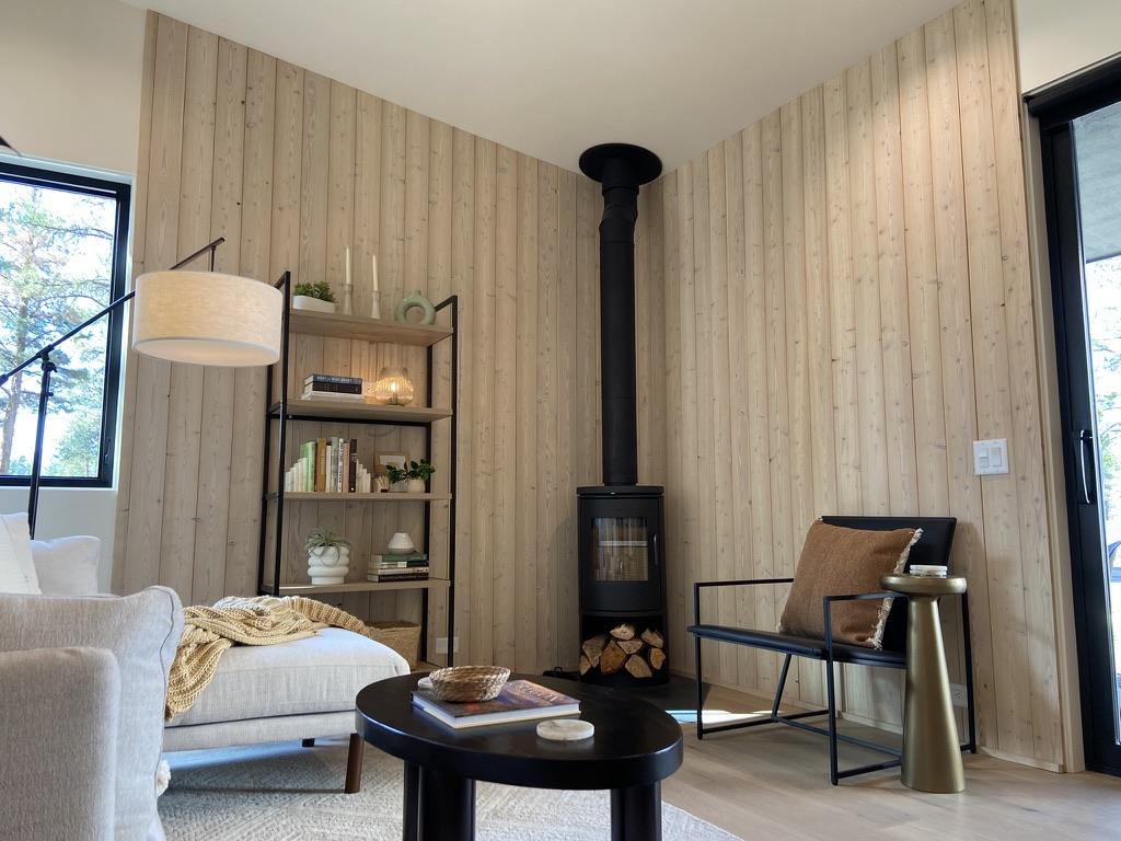 interior larch cladding